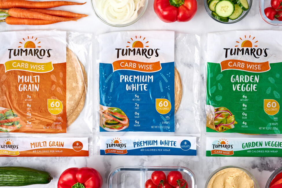 Low-Carb Wraps by TUMARO'S | Keto-Friendly, 60-90 Calories