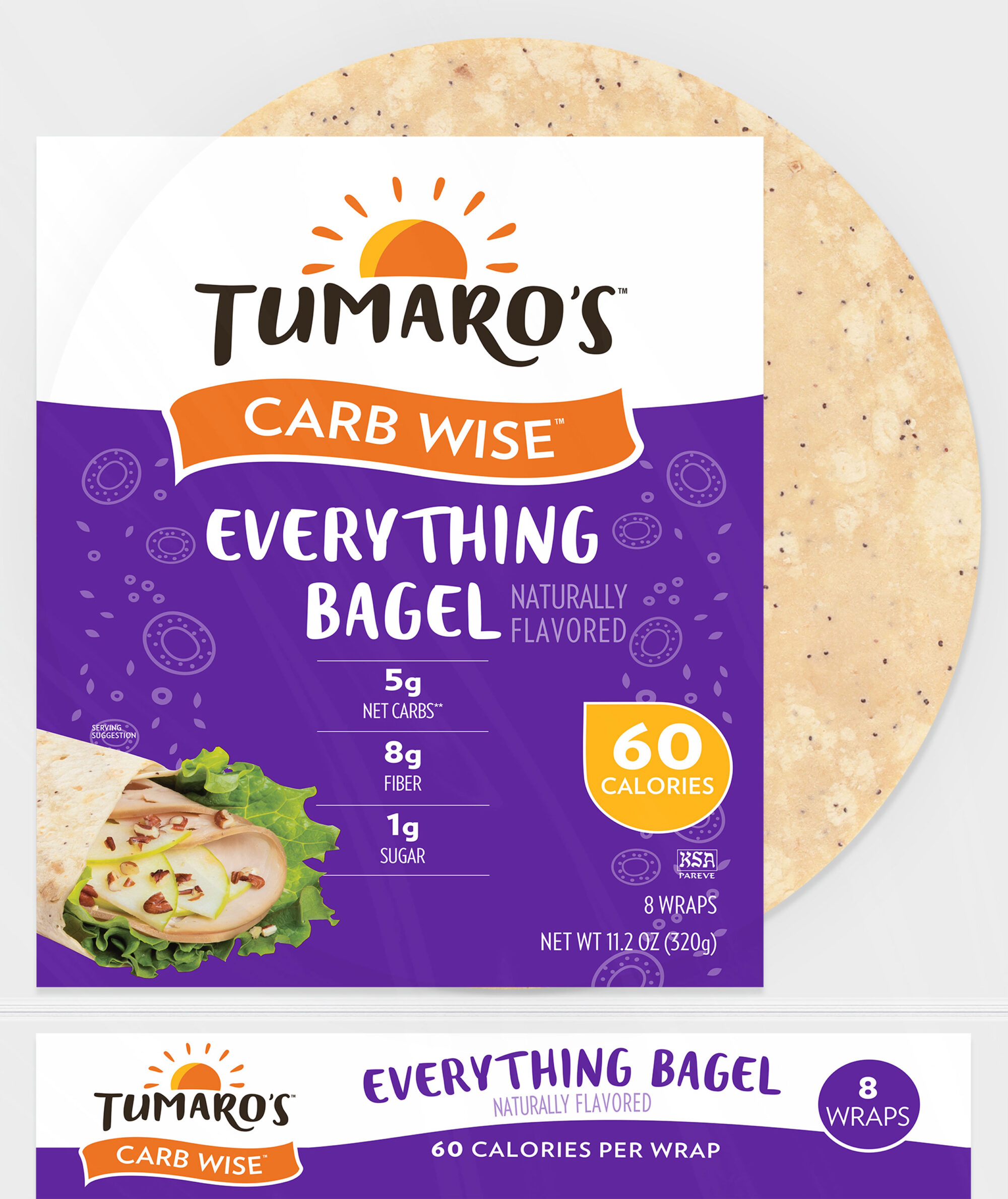 Everything Bagel Carb Wise™ Wraps | Low-Carb Wrap